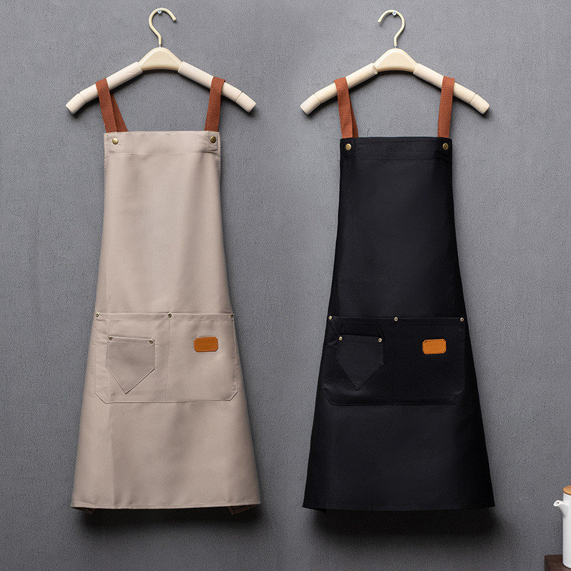 Jual New Fashion Kitchen Aprons for Woman Men Chef Work Apron for Grill ...