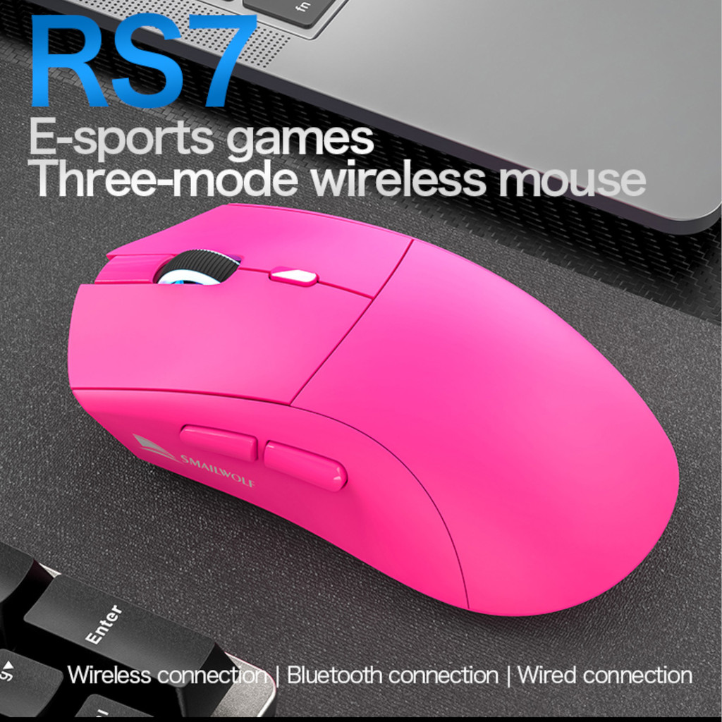 Jual Smailwolf Rs7 Bluetooth Wireless Gaming Mouse Three Mode Paw3311 ...