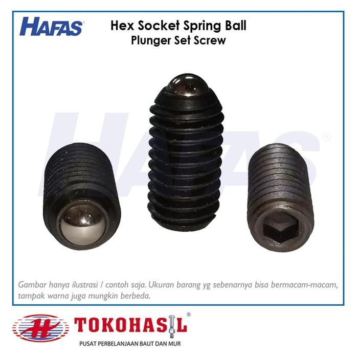 Jual LncrMrt- Hex Socket Spring Ball Plunger M5 X 12 - P0.80 (Set Screw ...