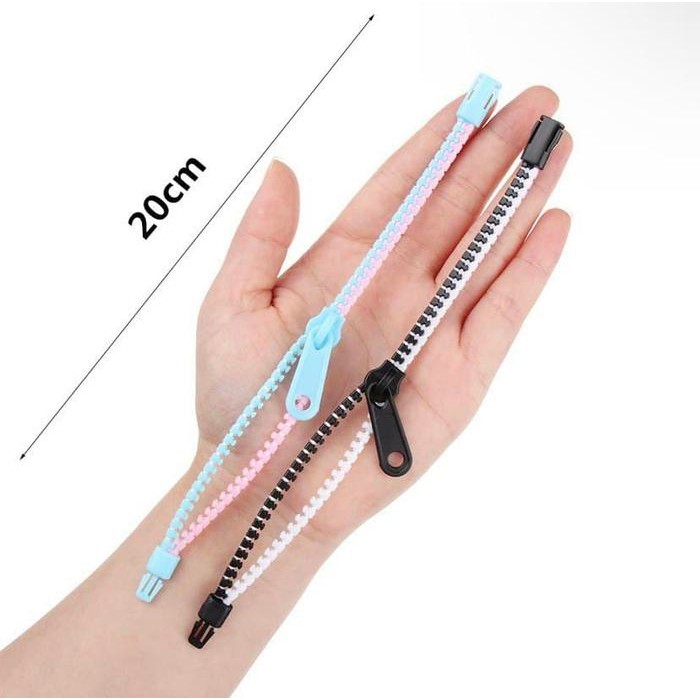 Jual BabyQu- Zip Bracelet Zipper Resleting Fidget Toys Autism Adhd ...