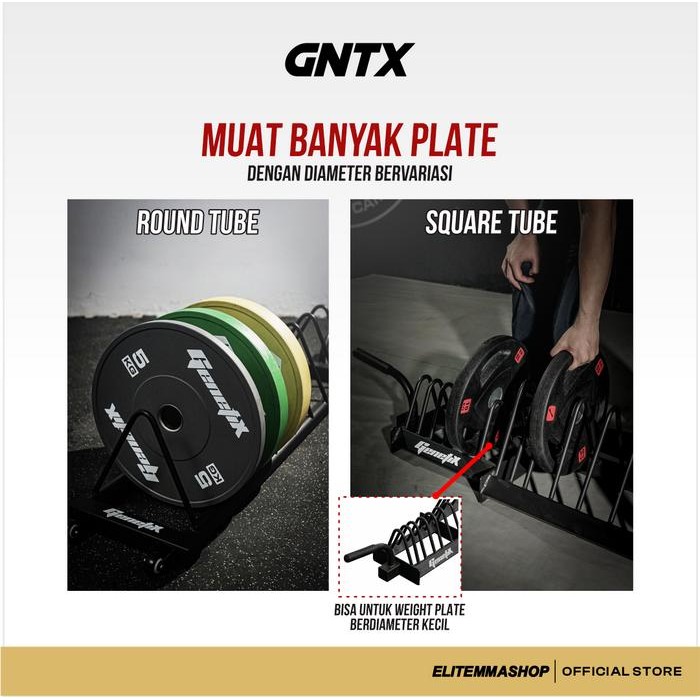 Jual GENETIX FIT HORIZONTAL WEIGHT PLATE STORAGE (ROUND TUBE) | Shopee ...