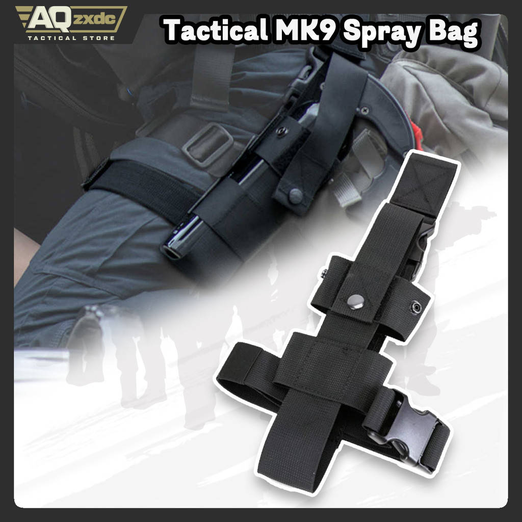 Jual Aqzxdc Tactical Mk9 Spray Bag Molle Water Bottle Drop Leg Pouch ...