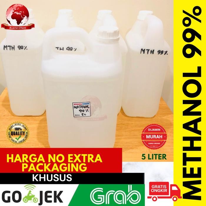 Jual METHANOL 99% ALKOHOL 5 LITER GOSEND / PELARUT PARFUM LAUNDRY ...