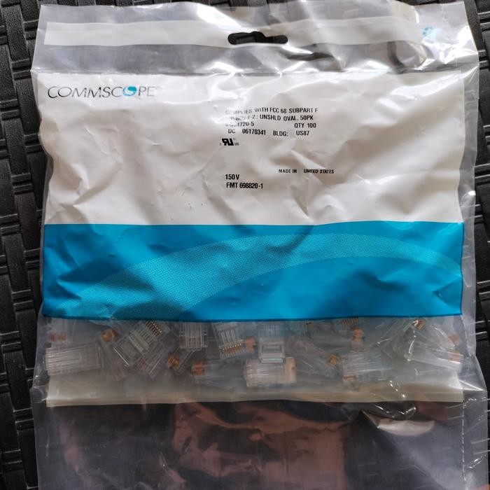 Jual Terbaik Commscope Ping Connector Lan Rj45 Cat6 Pack Isi 100 Pcs ...