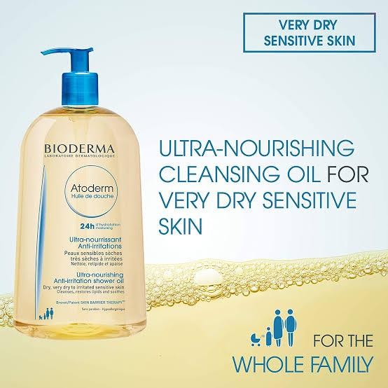 Jual j5uc- Bioderma Atoderm Huil/Huile De Douche 1L 1000Ml Body Wash ...