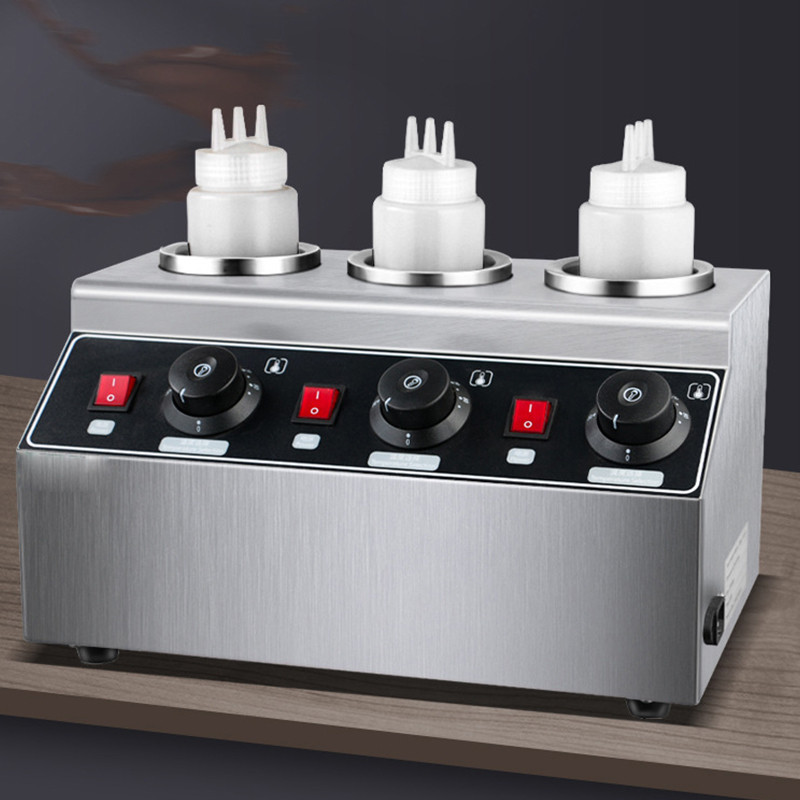 Jual Commercial Sauce Warmer Hot Cheese Chocolate Soy Sauce Heater ...