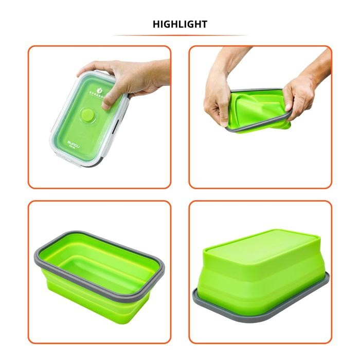 Jual Consina Hike - Foldable Lunch Box Burco Silicone 800 Ml - Kotak ...