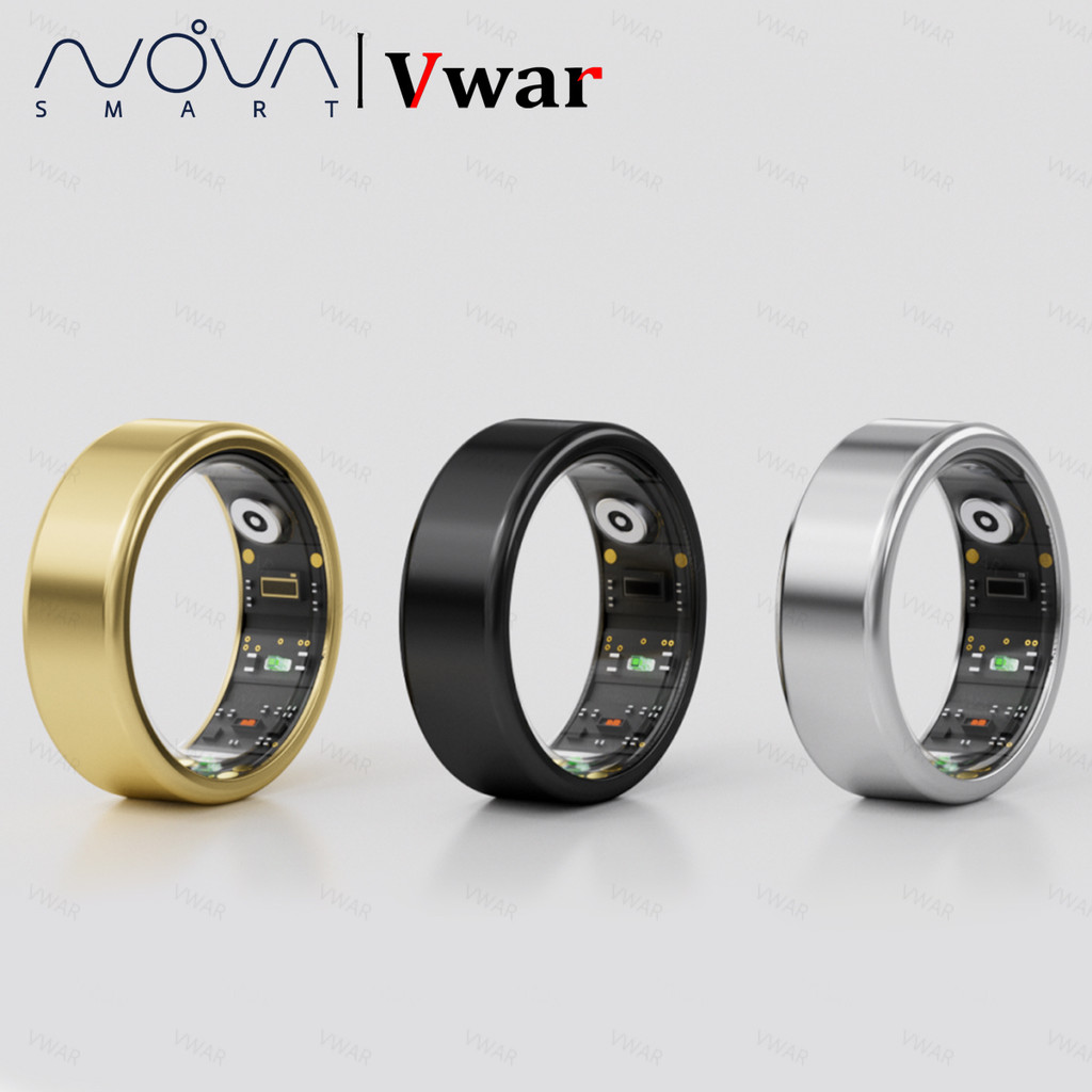 Jual NOVA Smart Ring Titanium Alloy Health Tacker Blood Oxygen Heart Rate Sleep Monitor GPS ...