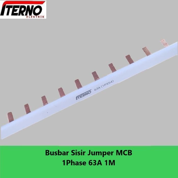 Jual qez7- Busbar Sisir Jumper Mcb 1 Phase 1P 63A 1M Iterno | Shopee ...