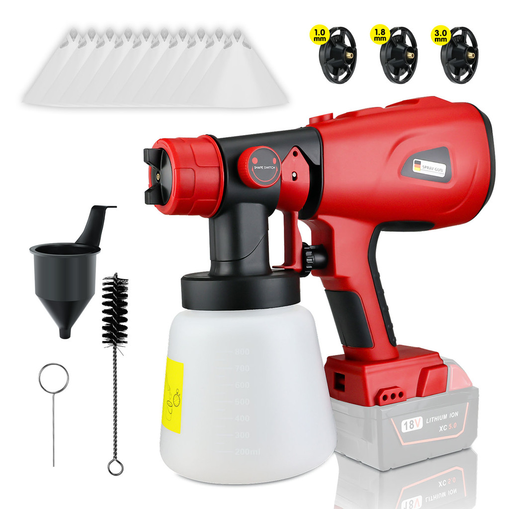 Jual Cordless Electric Spray Gun Portable Paint Sprayer Auto Furniture ...