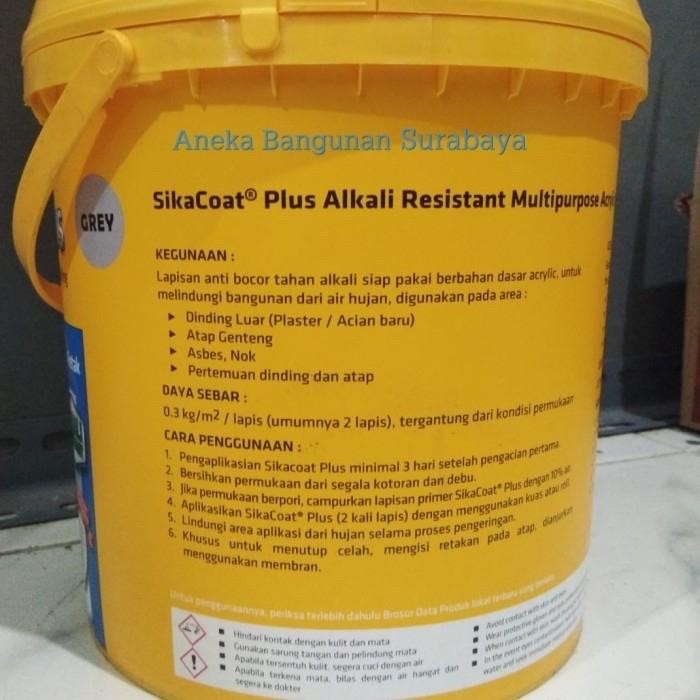 Jual LncrMrt- Sika Coat Plus 4Kg Galon Pelapis Anti Bocor Eksterior Dan ...
