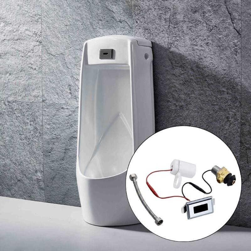 Jual 652F Touchless Toilet Flush Kits Automatic Lavatory Flush Sensors ...