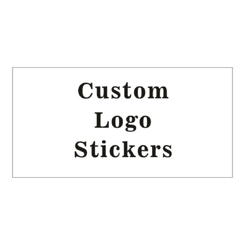 Jual 100Pcs Customized Rectangular Logo Stickers Waterproof Labels ...
