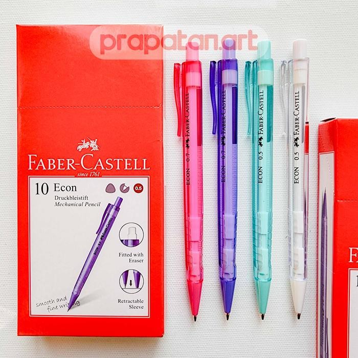 Jual Faber Castell Mechanical Pencil Econ 0.5-0.7mm Pensil Mekanik ...