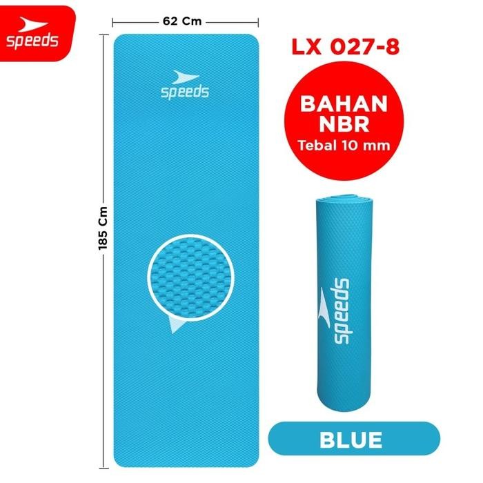 Jual Matras Yoga matt SPEEDS MOTIF 10mm NBR FREE BAG ORIGINAL | Shopee ...