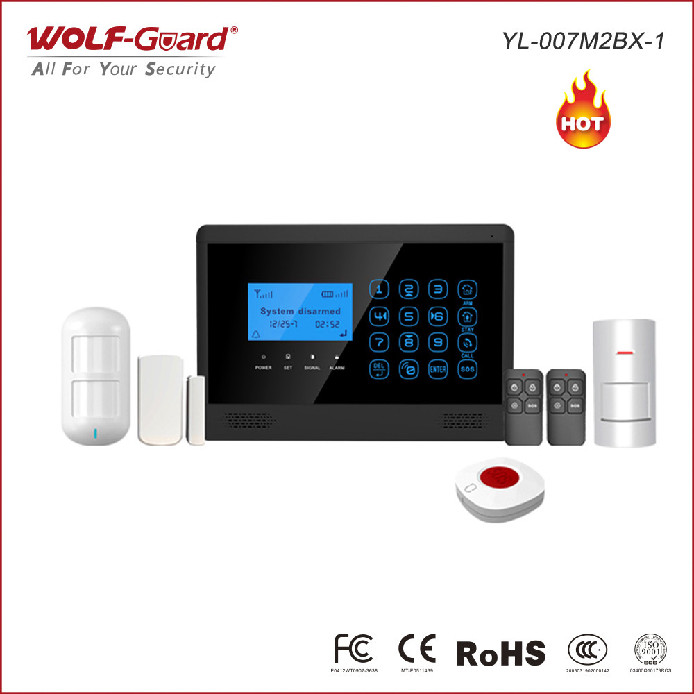Jual Touch Keypad Gsm Security Alarm System 4 Wired 10 Wireless Defense ...