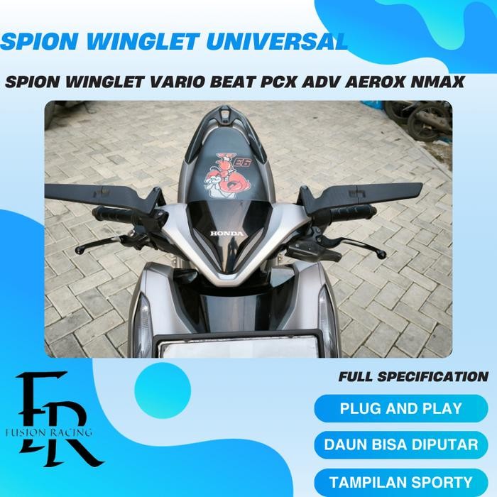 Jual SPION WINGLET UNIVERSAL MOTOR VARIO BEAT PCX NMAX AEROX ADV MIO ...