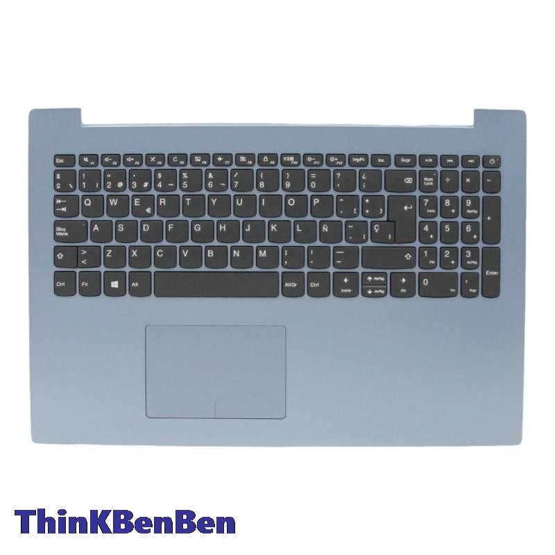 Jual SP Spanish Keyboard Blue Upper Case Palmrest Shell Cover For ...