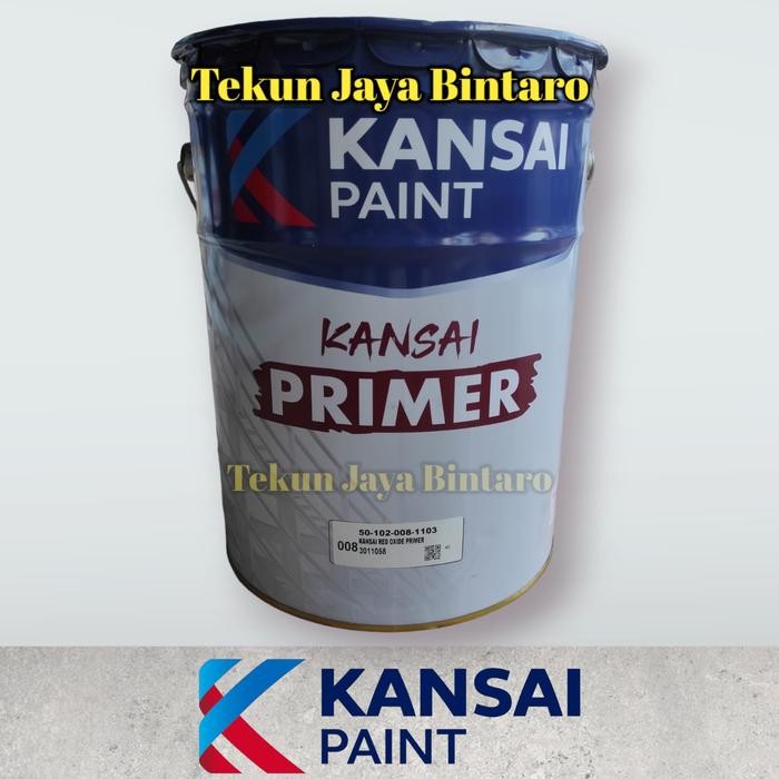 Jual Kansai Red oxide Primer 25kg pail cat dasar besi meni merah ...