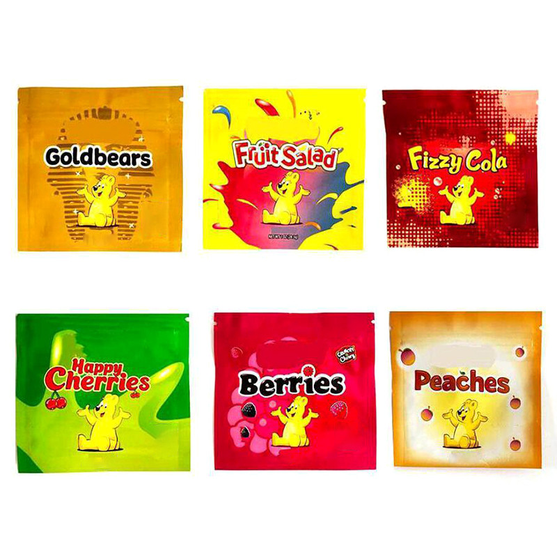 Jual Empty Mylar Bags, Resealable Candy, Sour Gummy Zerbert Special Die ...