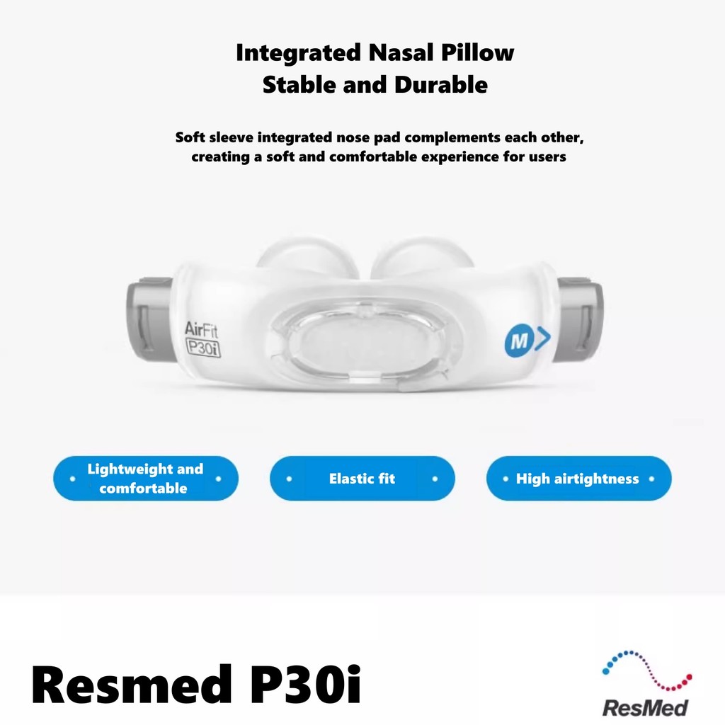 Jual Resmed Airfit P30i CPAP Nasal Pillow Mask Auto CPAP APAP Bi-level ...