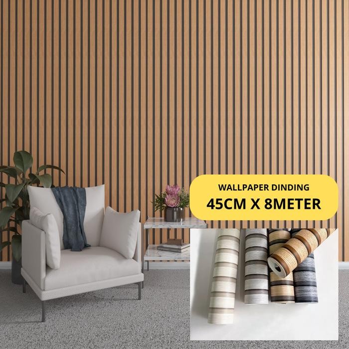 Jual TERMURAH wpaper dinding motif kayu panell stiker dinding lebar ...