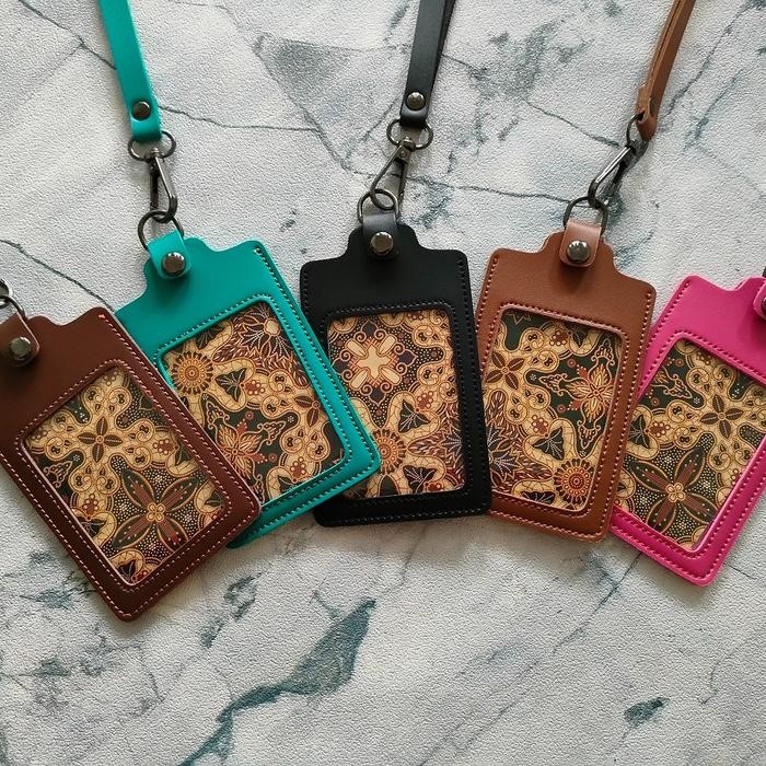 Jual New Name Tag ID Card Kulit Kancing NTS034 | Shopee Indonesia