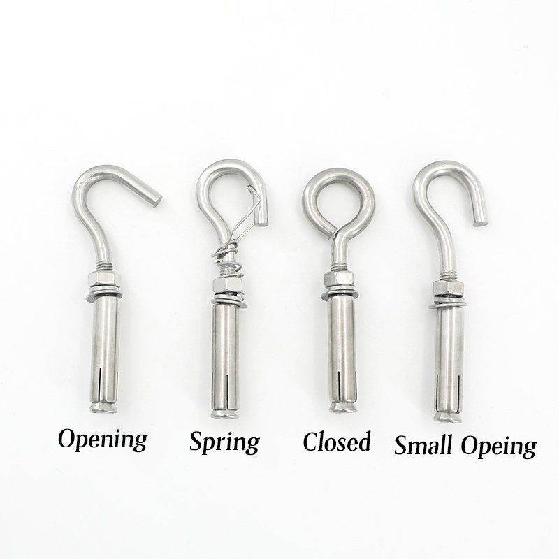 Jual 4 Pieces M6 M8 M10 M12 304 Stainless Steel Expansion Hooks ...