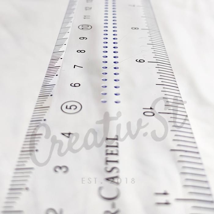 Jual Faber Castell Faber-Castell Penggaris 30 cm Ruler Scale 12 Inch ...