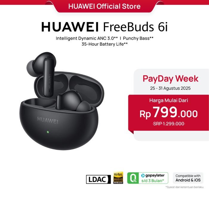 Jual HUAWEI FreeBuds 6i TWS Intelligent Dynamic ANC 3.0 Punchy Bass 35 ...