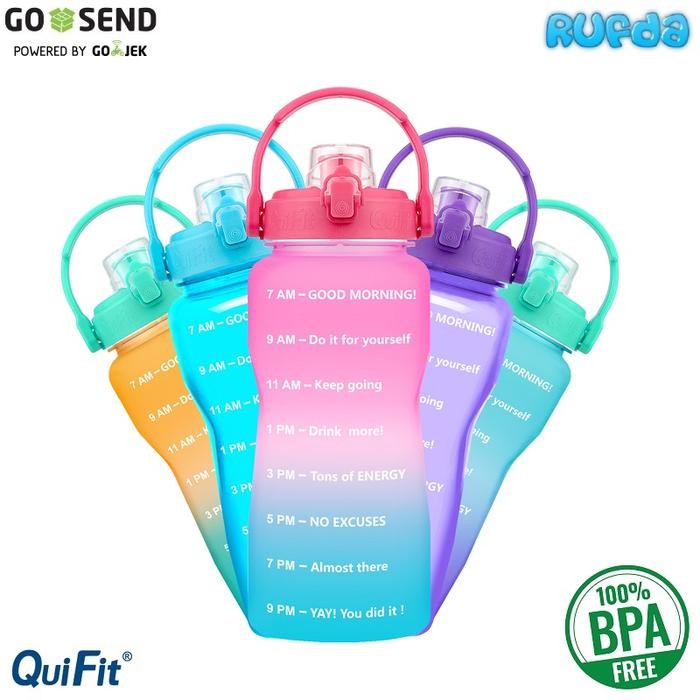 Jual Pilihan- Quifit 2L Flop Flip Cap Tritan Bottle Botol Minum ...