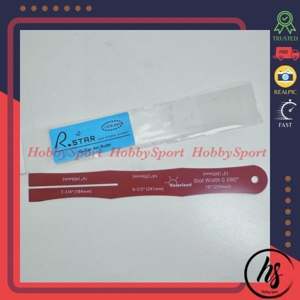 Jual Guitar Arc Ruler R Star Homeland Radius Gauge Gitar Fretboard ...