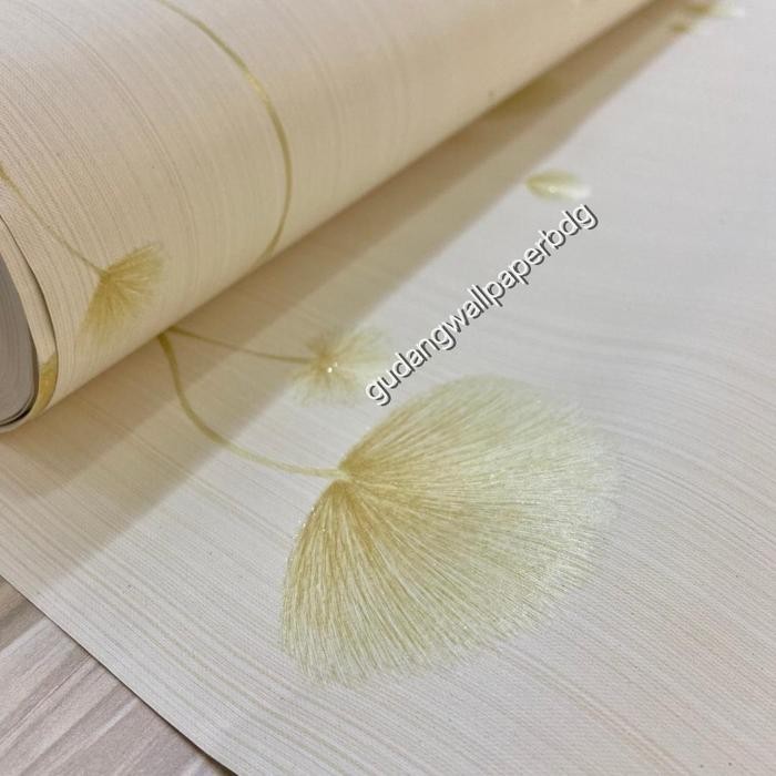 Jual ORIGINAL Wpaper Vinyl Dinding Roll Besar Bunga Danon Kuning Dasar ...