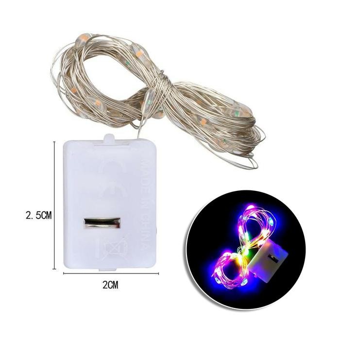 Jual LAMPU TUMBLR HIAS KAWAT LED HIASAN NATAL WARNA WARNI RAINBOW LIGHT ...