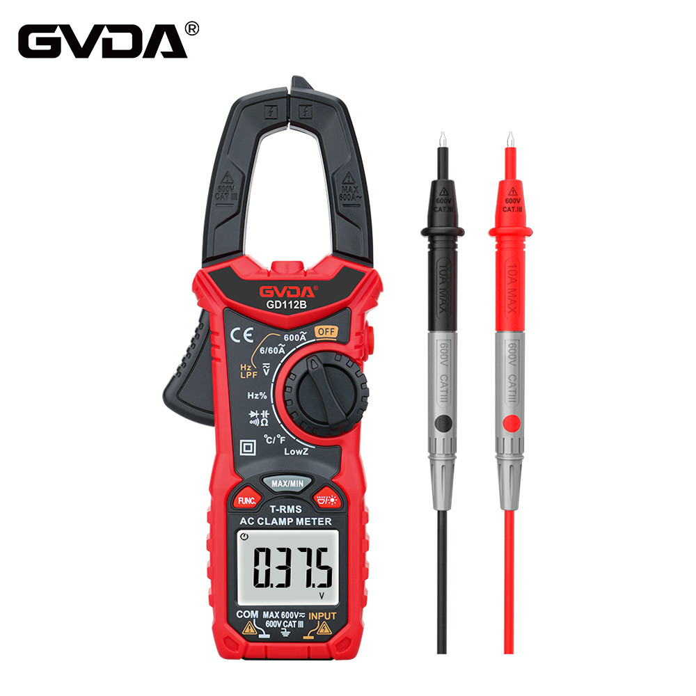 Jual NEW GVDA Digital Clamp Meter AC DC Current NCV Multimeter Pinza ...