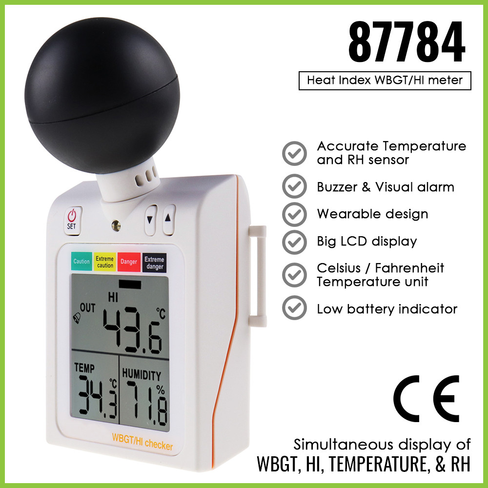 Jual Terbaik Digital Handheld 2-in-1 Heat Index Checker Wet Bulb Globe ...