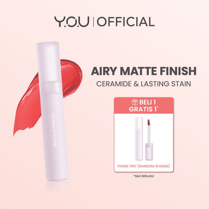 Jual [BUY 1 GET 1] YOU Cloud Touch Fixing Lip Tint Soft Velvet Finish ...