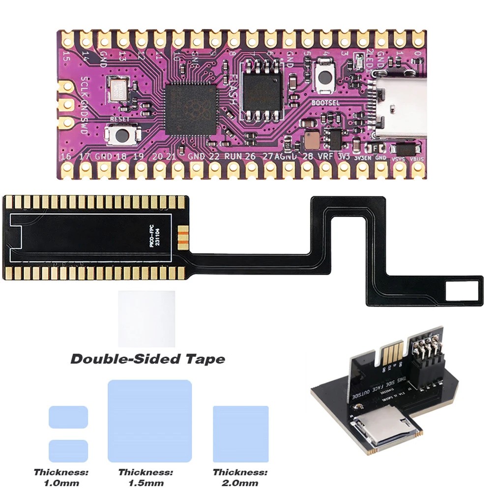 Jual NEW 8PCS Raspberry Pi Pico Kit For NGC Picoboot FPC Flex Cable ...