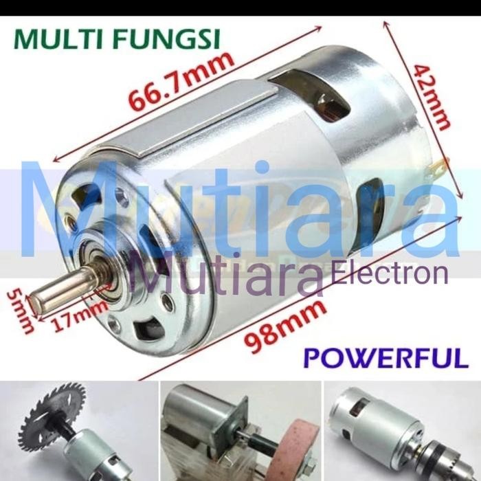 Jual MOTOR DC 775 18V HIGH TORSI SPEED DINAMO MESIN POWER TOOLS DIY 24V ...
