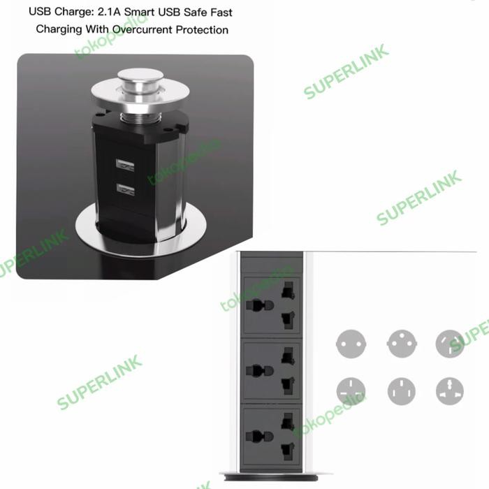 Jual New Colokan Extension Stop Kontak Table Pop Up Socket Colokan ...