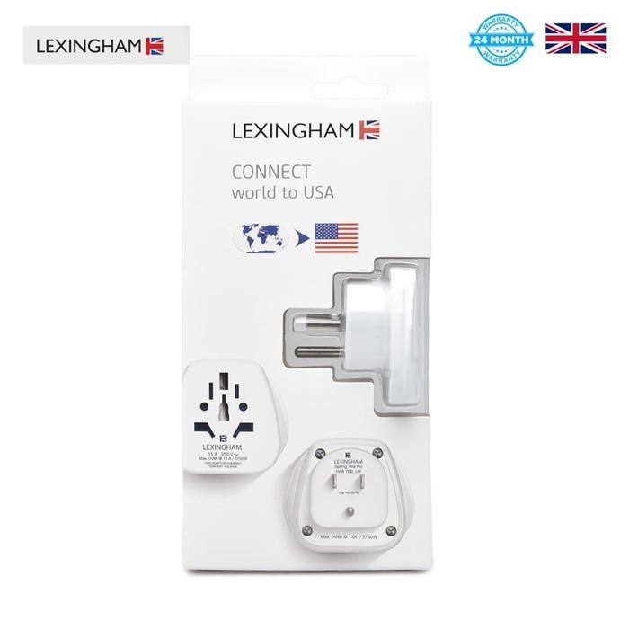 Jual Pilihan- Lexingham Universal Travel Adaptor Usa Plug L5078 ...