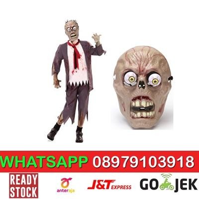 Jual TOPENG ZOMBIE ACARA HALLOWEEN WARNA COKLAT | Shopee Indonesia
