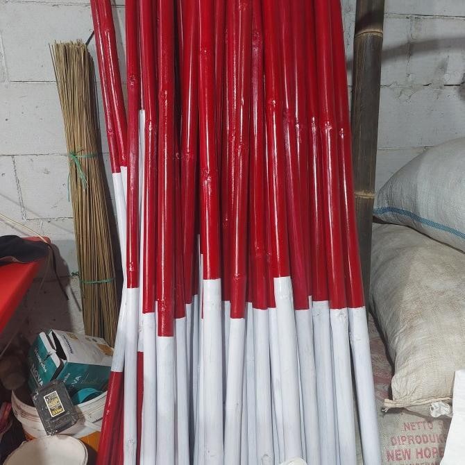 Jual ASLI Terbaru Bambu Tiang Bendera Umbul2 Panjang 3M Bendera Partai ...