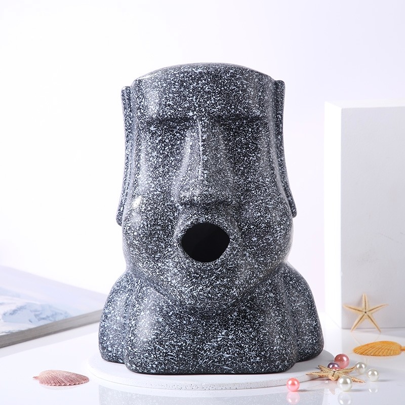 Jual Easter Island Moai Napkin Holder Decorative Resin Stone Statue ...