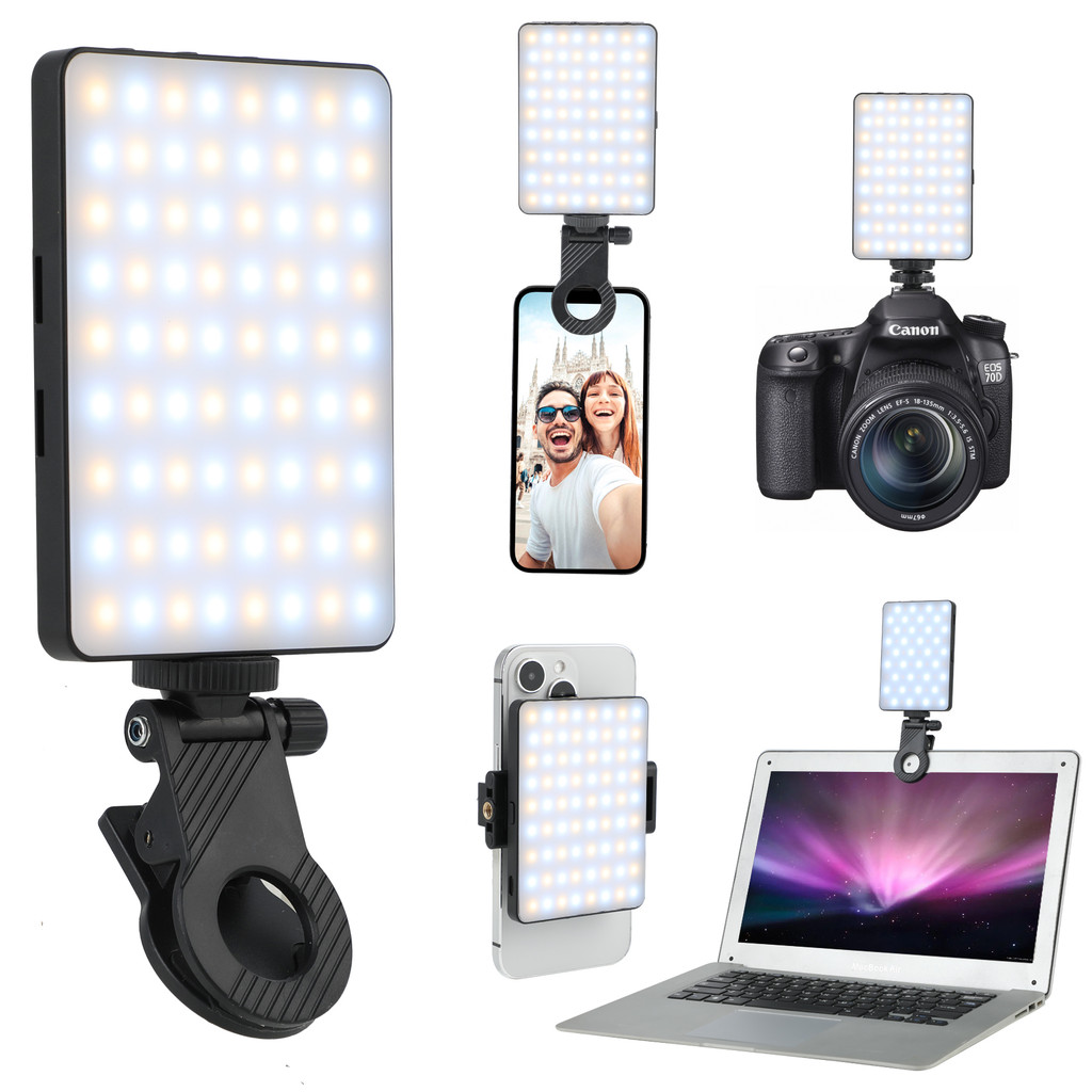 Jual Selfie Light With Front & Back Phone Clip, 72 Led Rechargeable ...