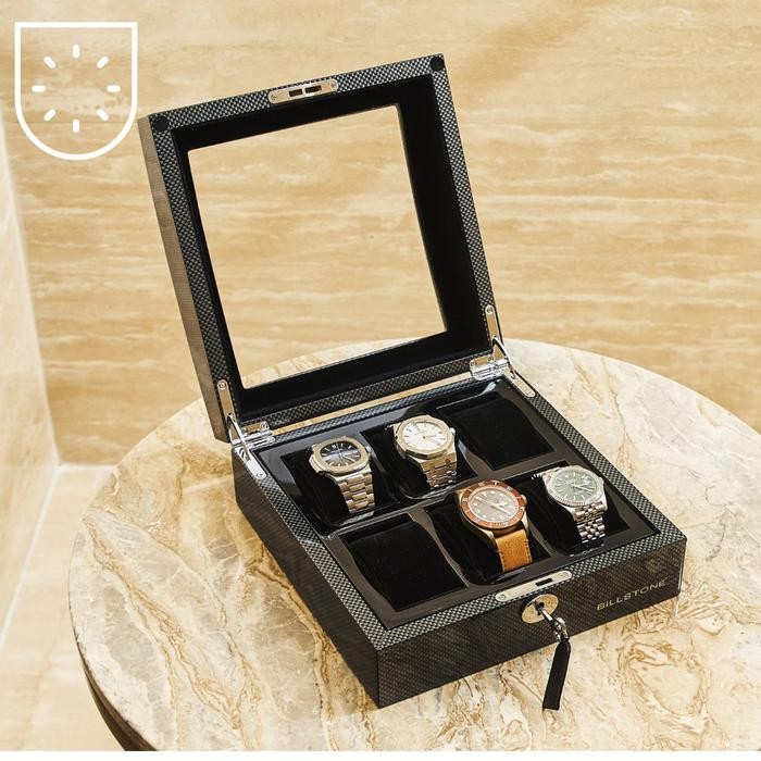 Jual BILLSTONE Romanoff 6 Kotak Jam & Tempat Jam Tangan | Shopee Indonesia