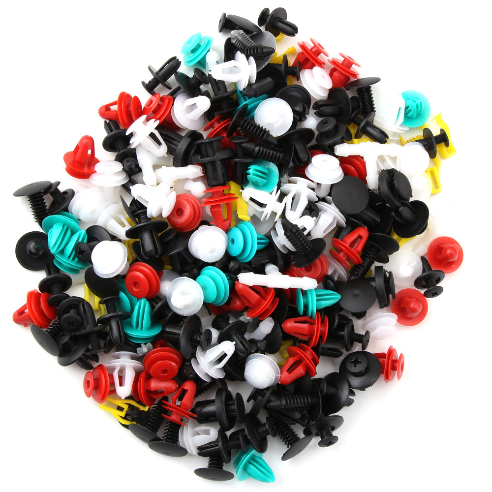 Jual IMPORT 50/100pcs Mixed Fastener Car Door Bumper Fender Rivet ...
