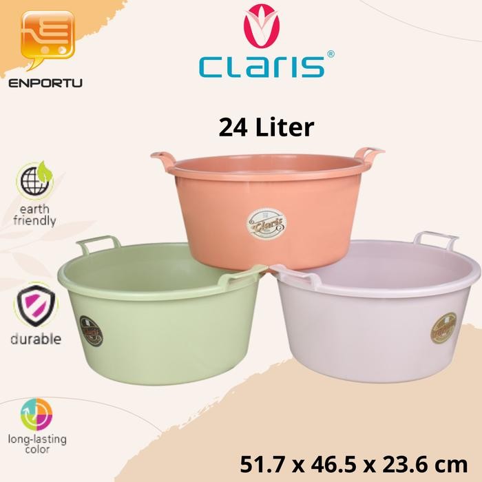 Jual CLARIS Baskom Ember Anti Pecah Bak Air Baskom Plastik - Tuff 3251 ...