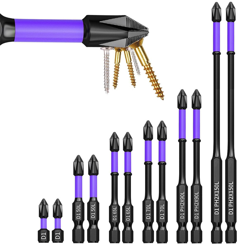 Jual Pustakaashopp Magnetic Screwdriver Bit Set PH2 Phillips 25-150mm ...