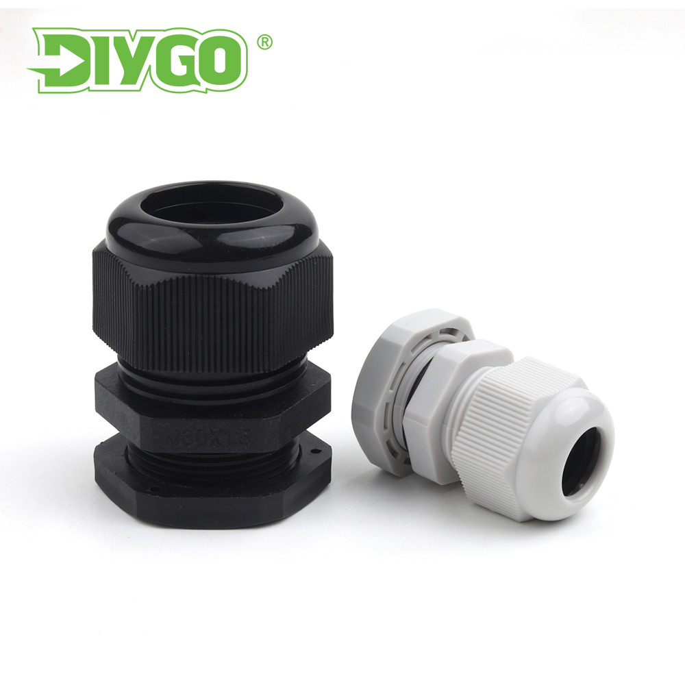 Jual NEW IP68 Waterproof Cable Gland Black Plastic Seal Joint Nylon M12 ...